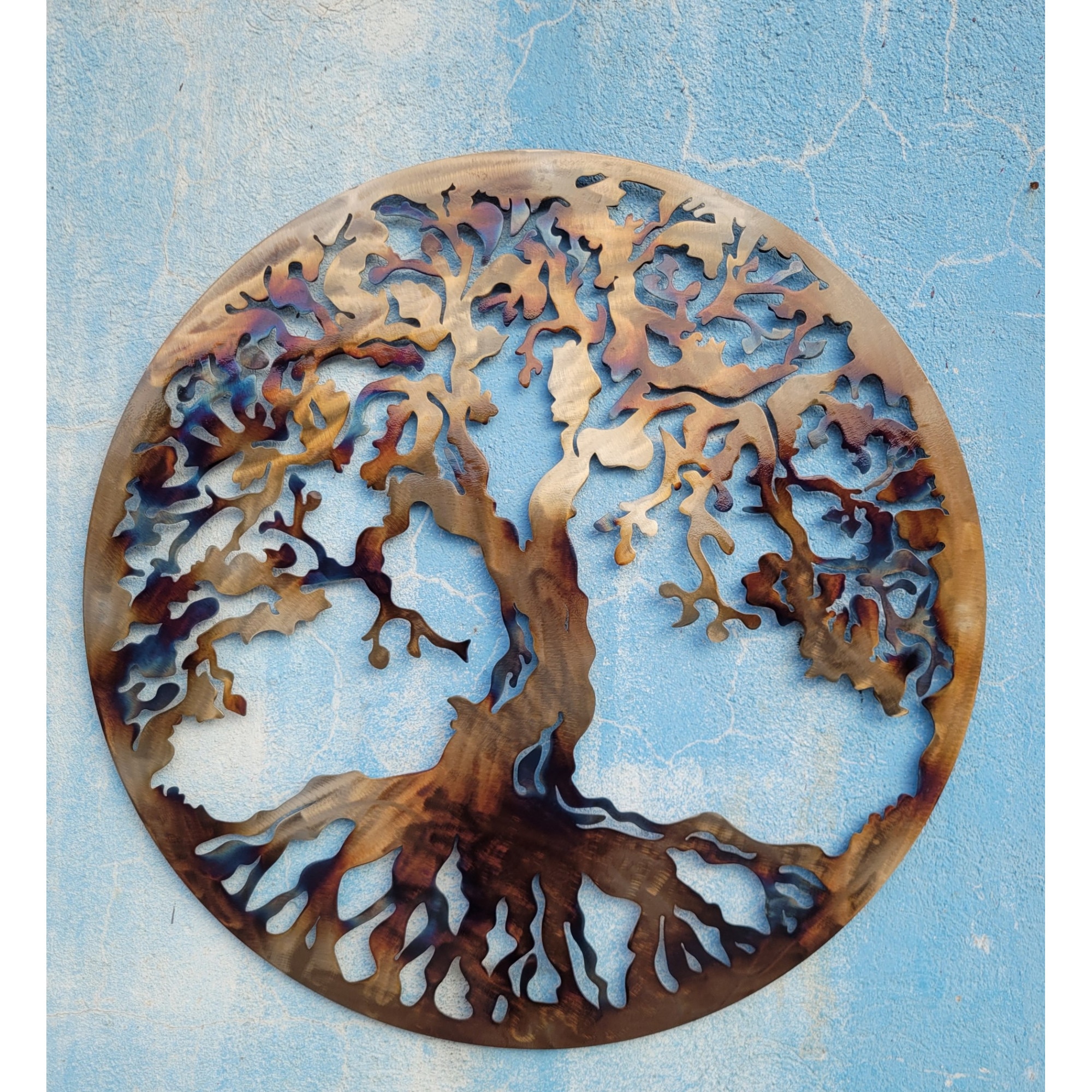 Decor perete, Copacul vietii, 100 x 100 cm - eMAG.ro