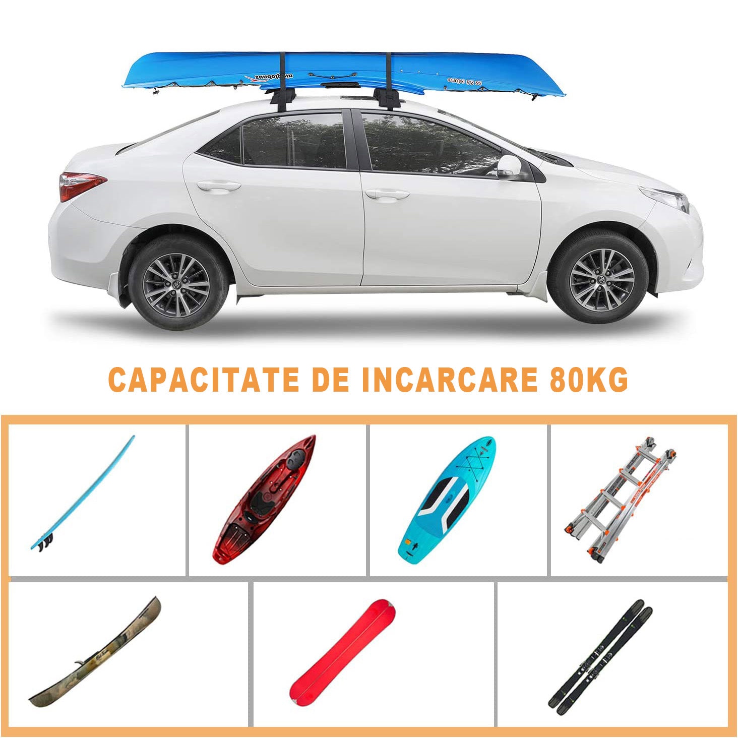 Set 2 bare portbagaj, Sundiguer, pentru toate masinile dotate cu bare ...