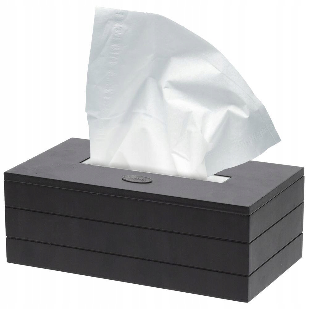 Cutie de servetele, Koopman, Lemn, Negru - eMAG.ro