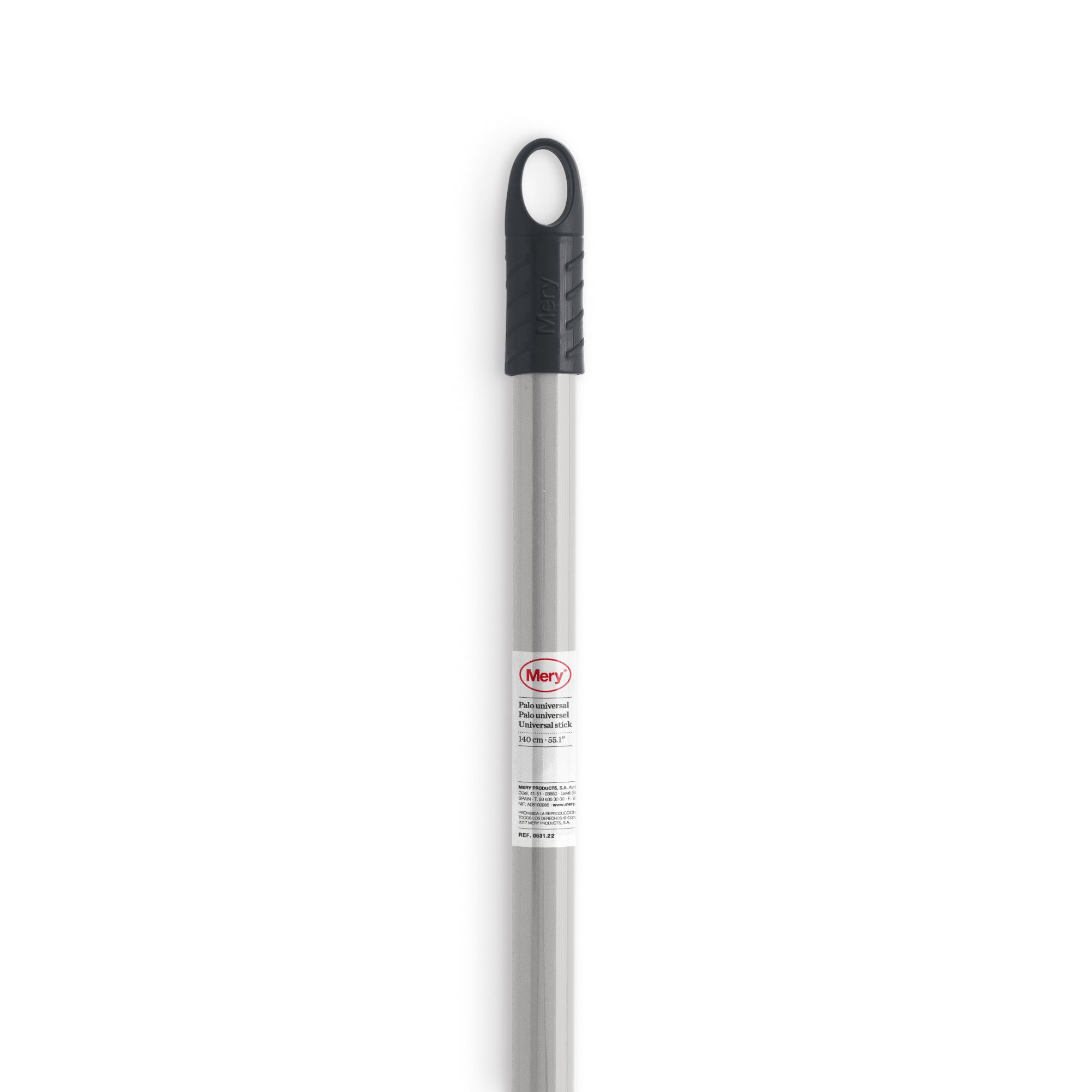Maner mop/matura, metal si plastic, 140 cm, gri, Mery - eMAG.ro
