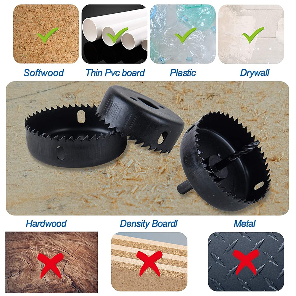 Set freze pentru gaurit lemn si rigips, 16 piese - eMAG.ro