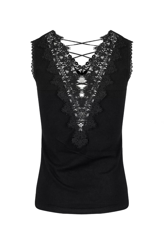 Top cu dantela Iza, One Size, Negru - eMAG.ro