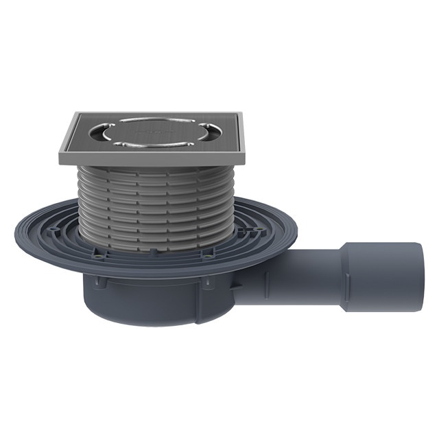 Sifon de pardoseala pentru balcon si terasa DN40/50 orizontala cu ...