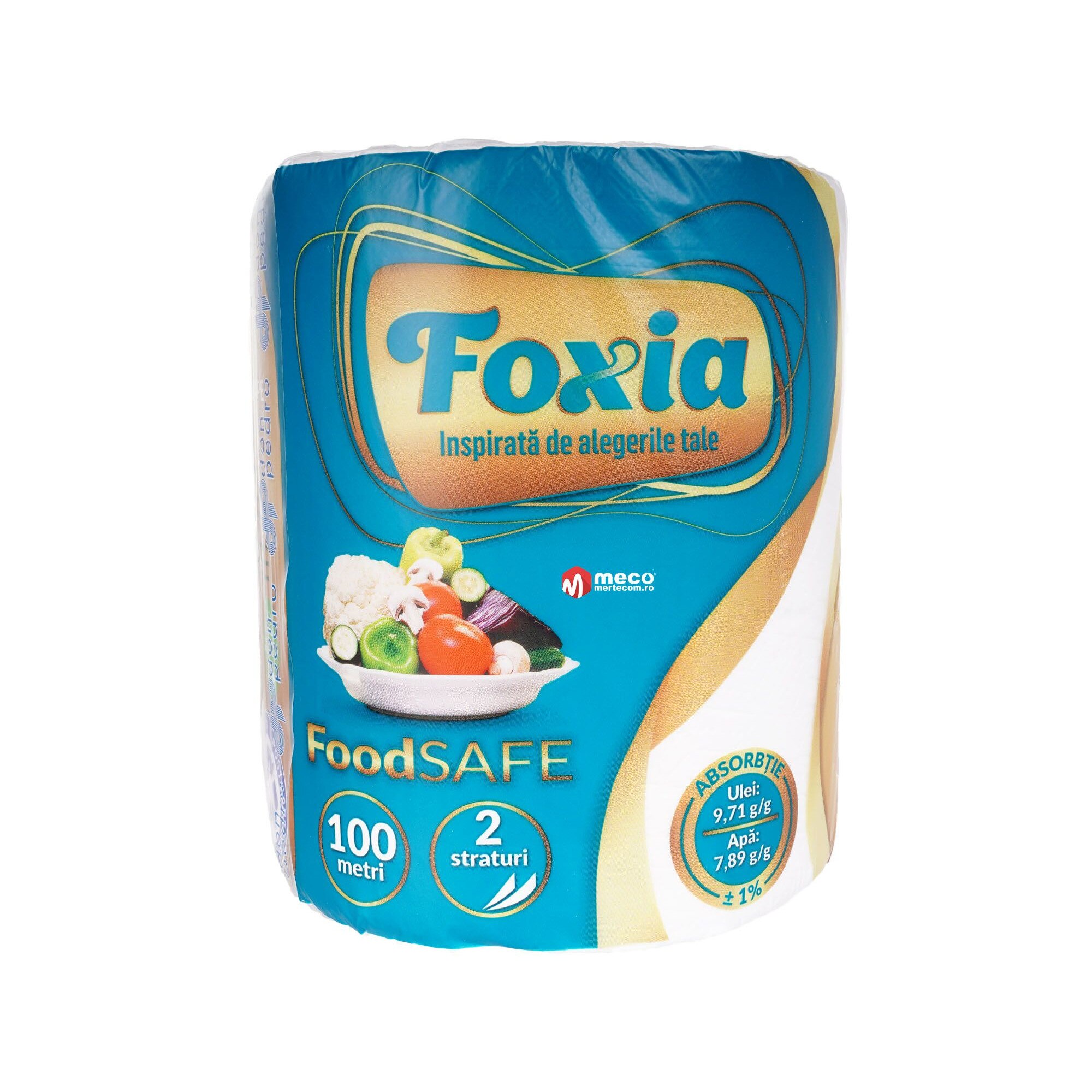 Prosop de bucatarie Foxia Redivivus, 2 straturi, 100 m - eMAG.ro