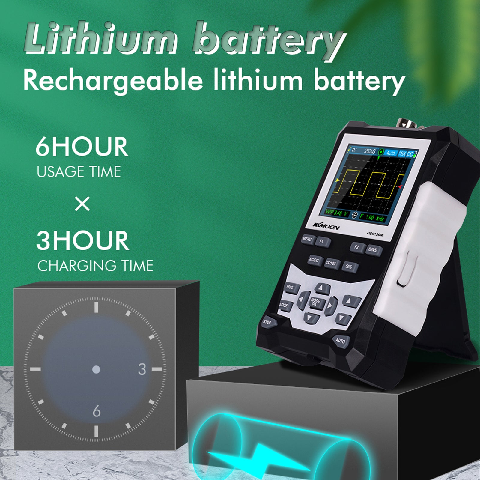 Osciloscop, 120MHz, 500MSa/s stocare forme de unda DS0120M - eMAG.ro