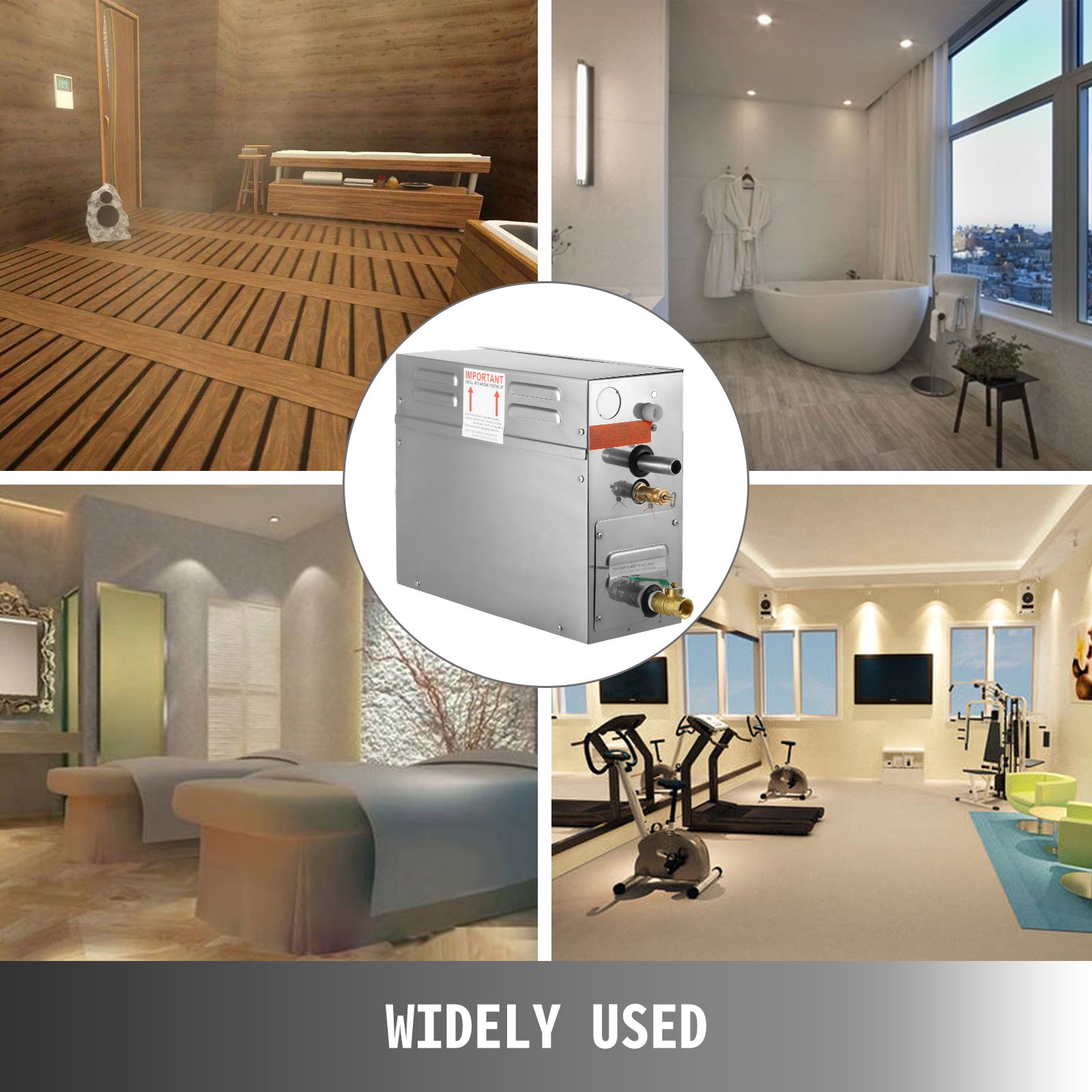 Generator de aburi pentru casa, Sauna Room Spa, 9KW - eMAG.ro