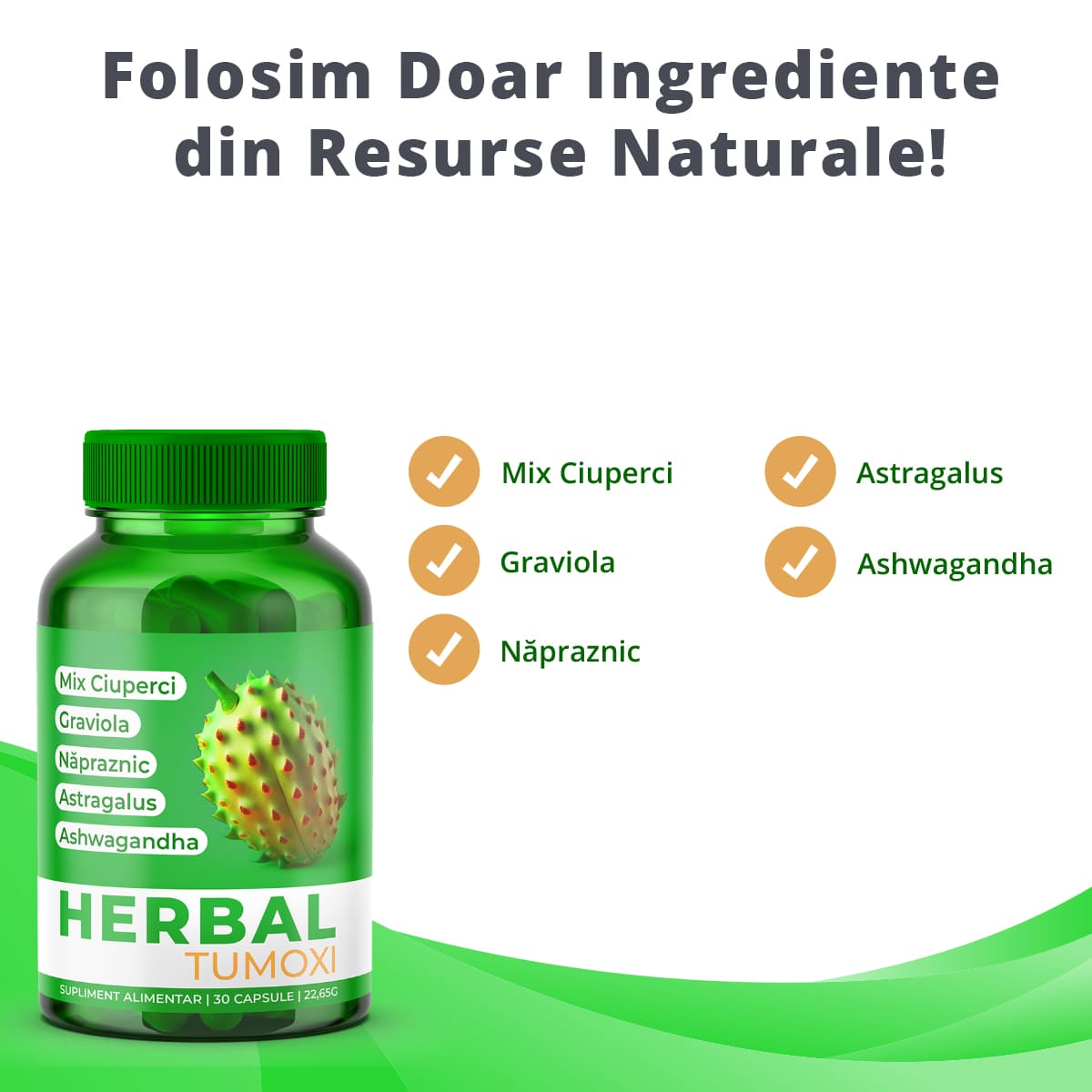 Supliment alimentar antitumoral, Doza de Sanatate, Herbal Tumoxi, 30 ...