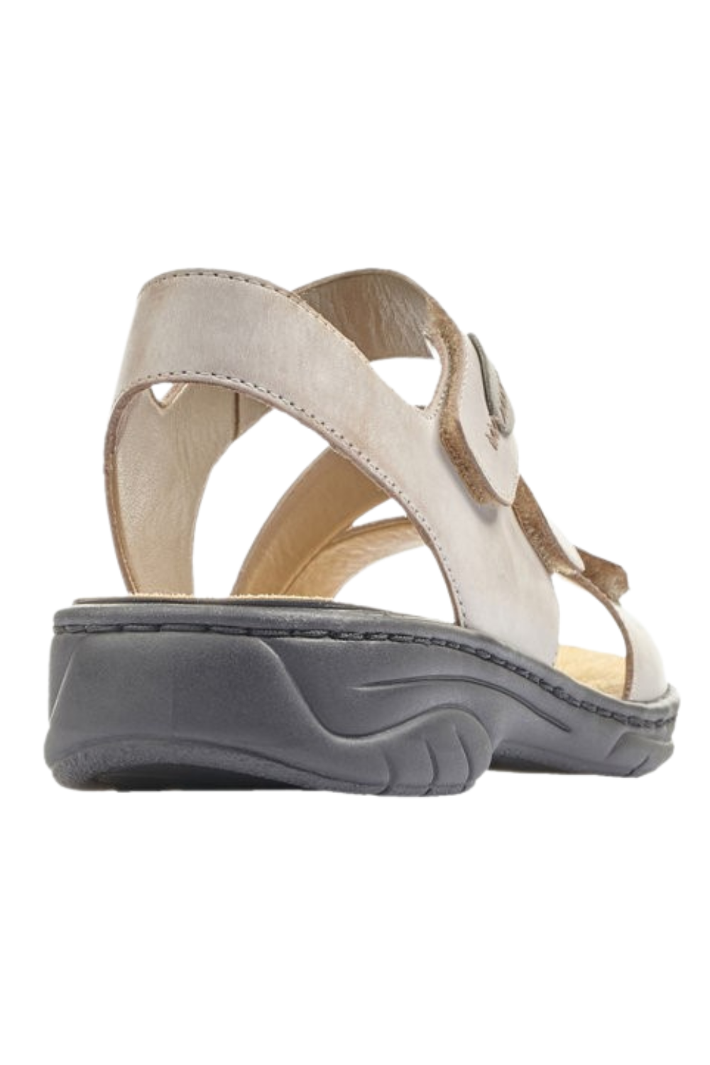 Sandale casual, dama, RIEKER, ANTISTRESS, 64573-62 bej, piele naturala ...