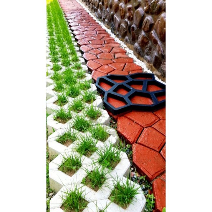 Set 2 grile 60x60 si 1 matrita borduri polipropilena pentru fabricare ...