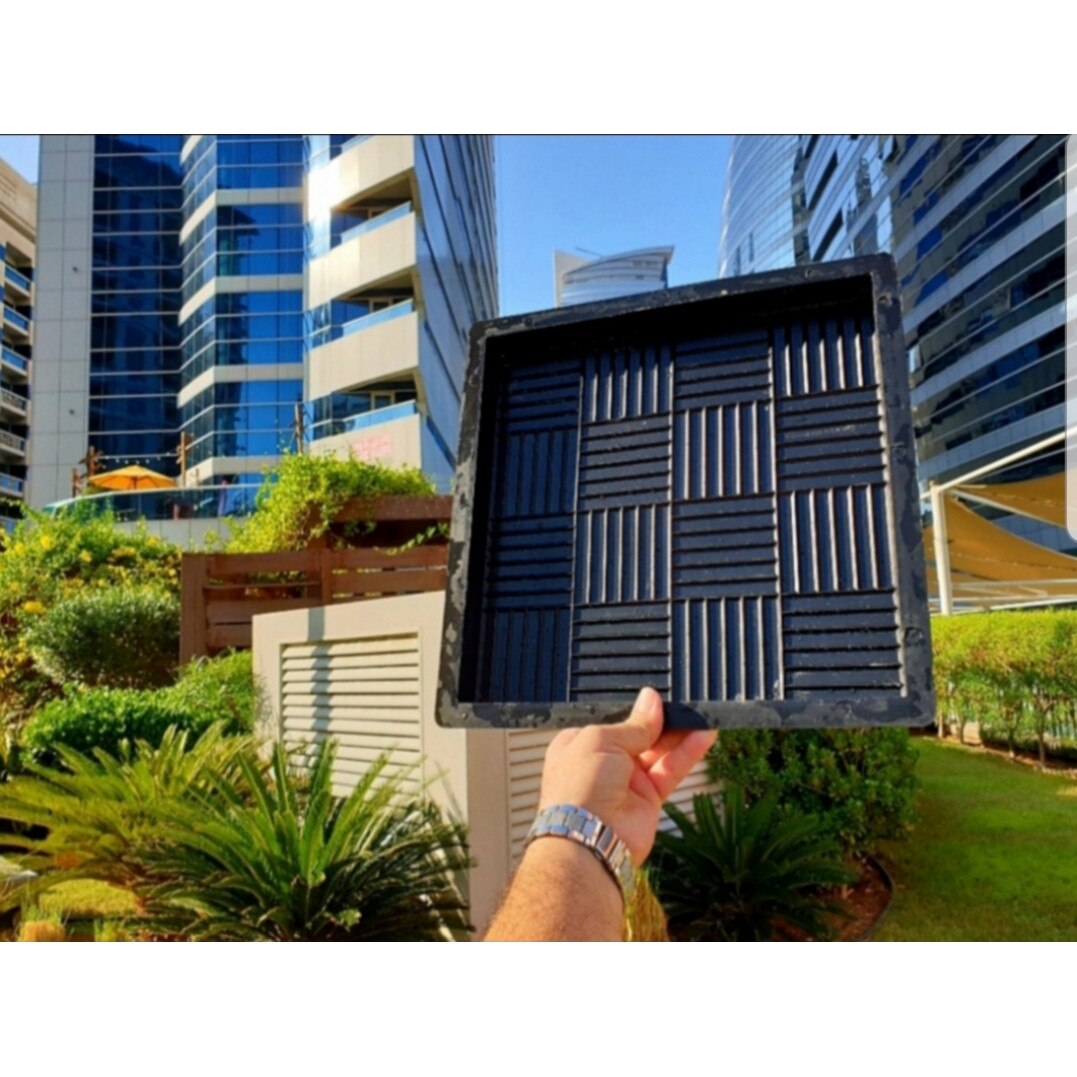 Set 5 matrite pavaj 30x30 si o bordura din polipropilena pentru ...