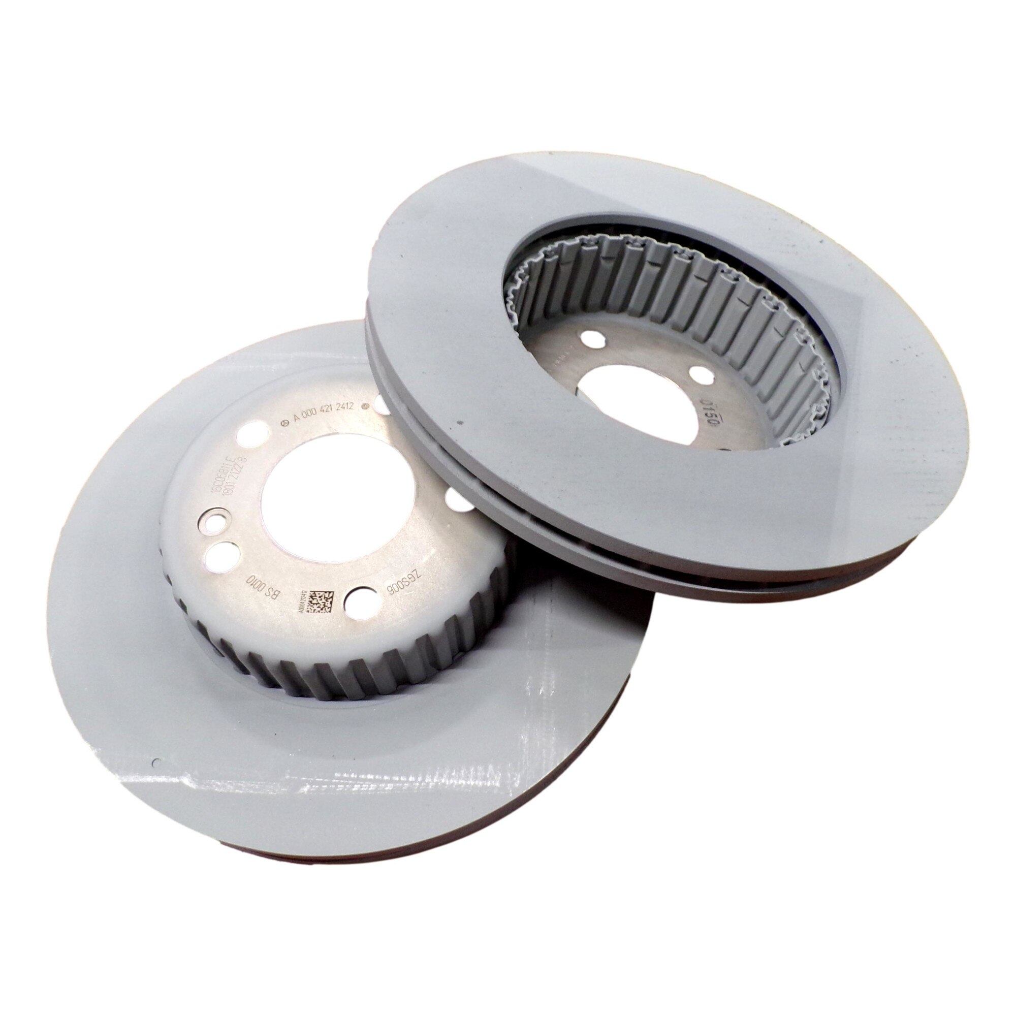 Set 2 Discuri de frana fata, MERCEDES-BENZ, Clasa C W205, Argintiu ...