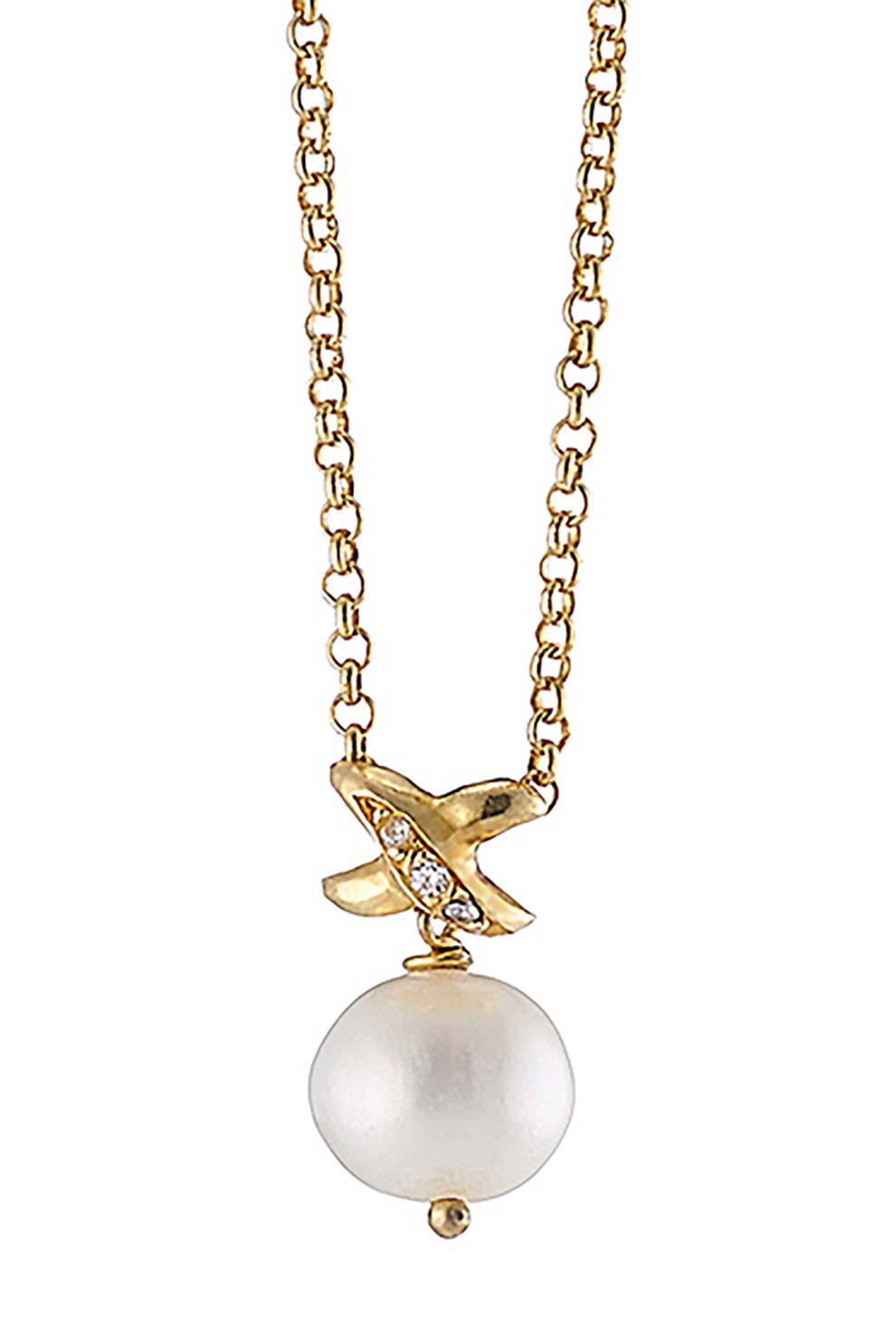 OXETTE, Colier de argint veritabil decorat cu aur de 14K, Auriu, Alb ...