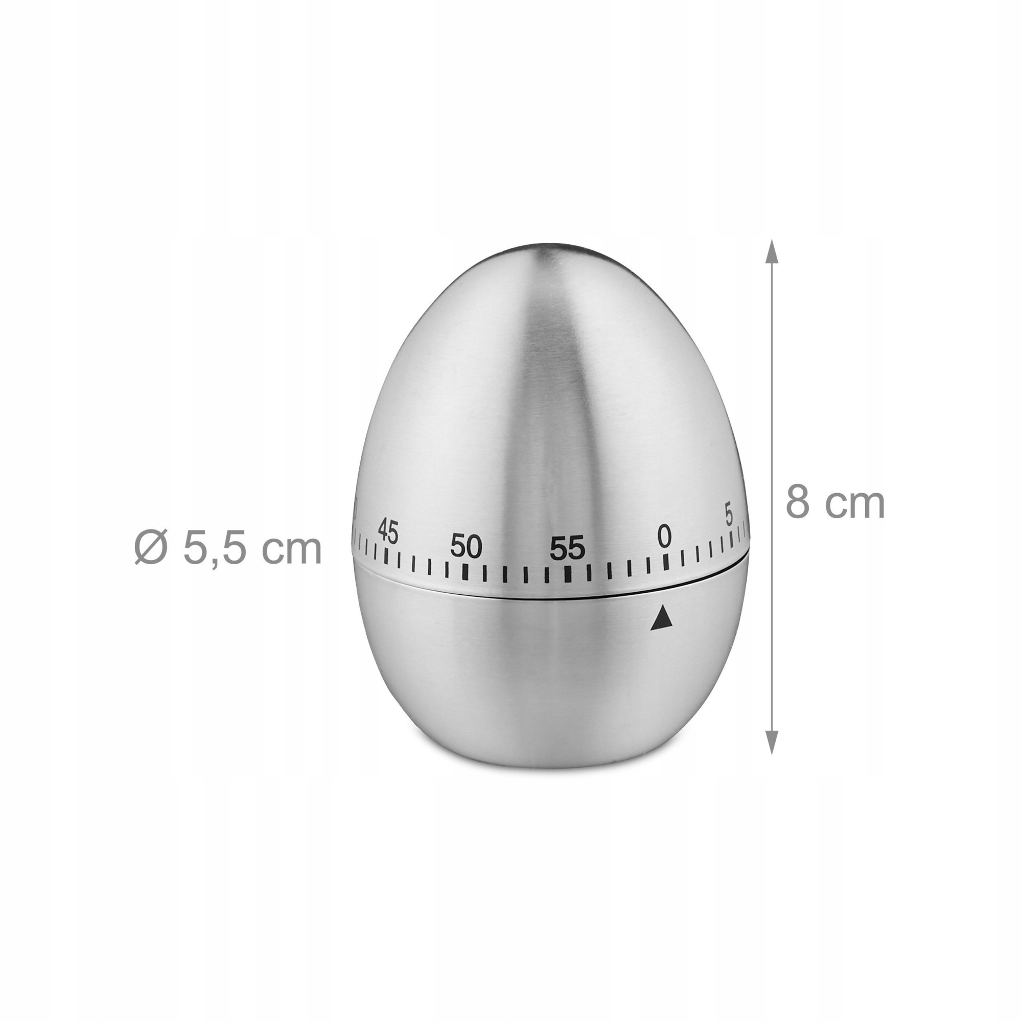 Cronometru oua, Koopman, Inox, 8 x 5.5 cm, Argintiu - eMAG.ro