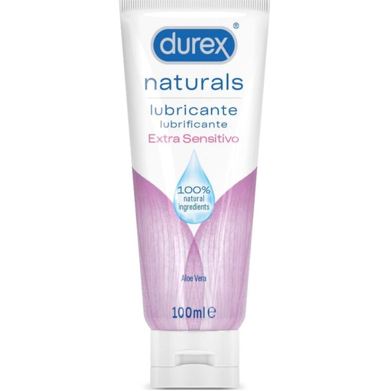 Lubrifiant Durex Natural Extra Sensitivo, roz, pe baza de apa, 100 ml ...