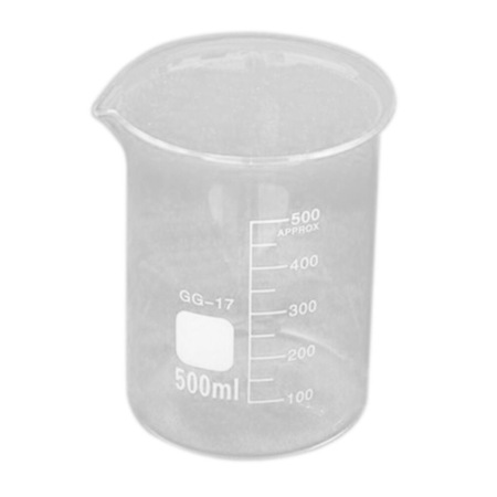 Pahar Berzelius 500 ml, Sticla, 120mm, Alb - eMAG.ro
