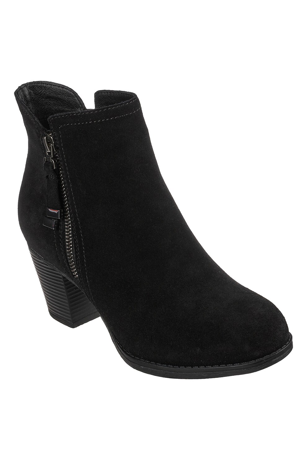 Skechers, Botine din piele intoarsa Taxi Weekend Plans, Negru, 36 - eMAG.ro