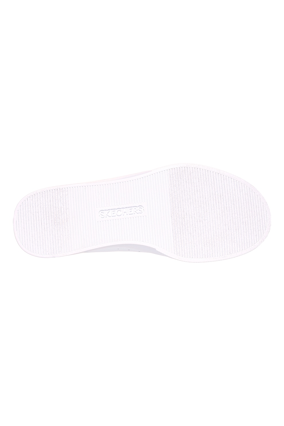 Skechers, Pantofi sport din piele si piele ecologica Eden LX, Alb optic ...