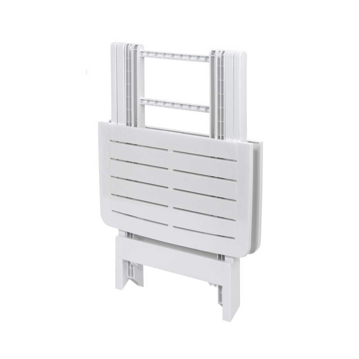 Masa de balcon pliabila, Progarden, Plastic, 79x72 cm, Alb - eMAG.ro