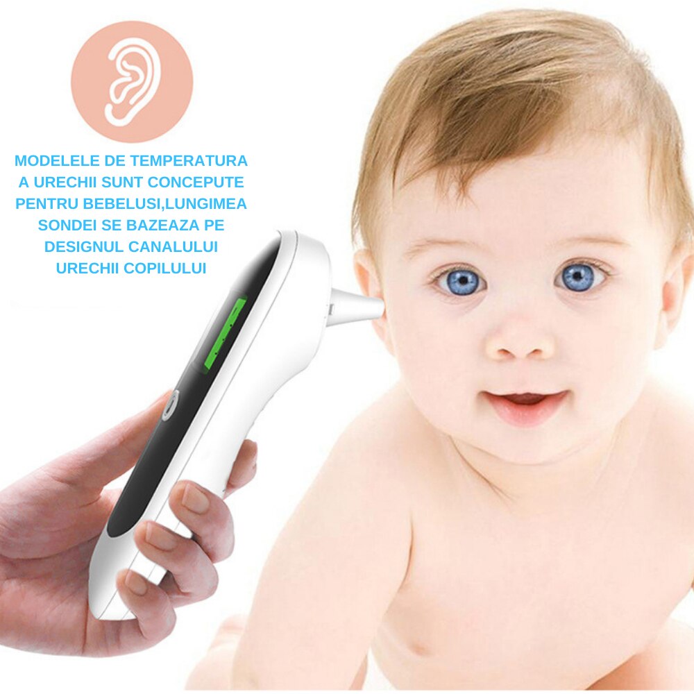 Termometru Cu Infrarosu De Frunte Si Urechi, Digital, Pentru Copii Si ...
