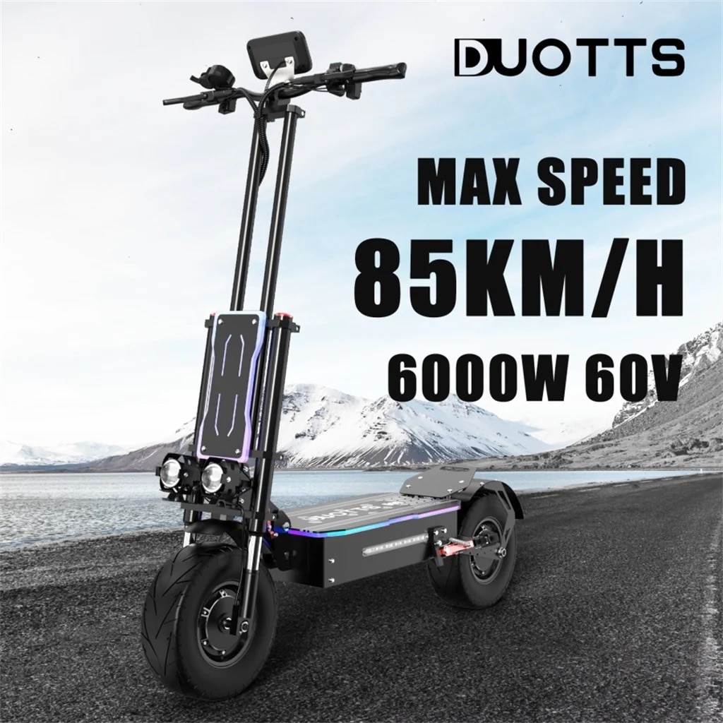 Сгъваем електрически скутер Duotts D99, 6000W (2 мотора x 3000W ...
