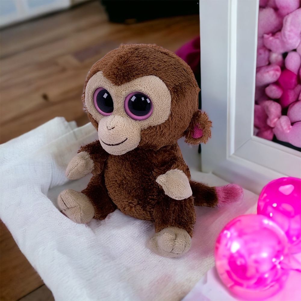 Jucarie de plus Chippo, Maimuta, 14 cm, Maro - eMAG.ro