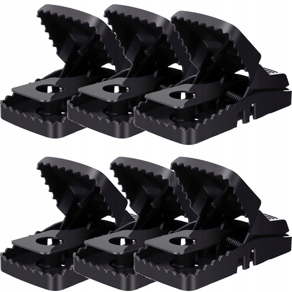 Set 6 capcane soareci, 10 x 4.5 cm, 6 cm, Negru - eMAG.ro