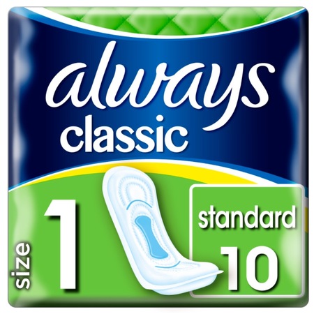 Absorbante fara aripioare, Always, Classic Standard, 10 bucati - eMAG.ro