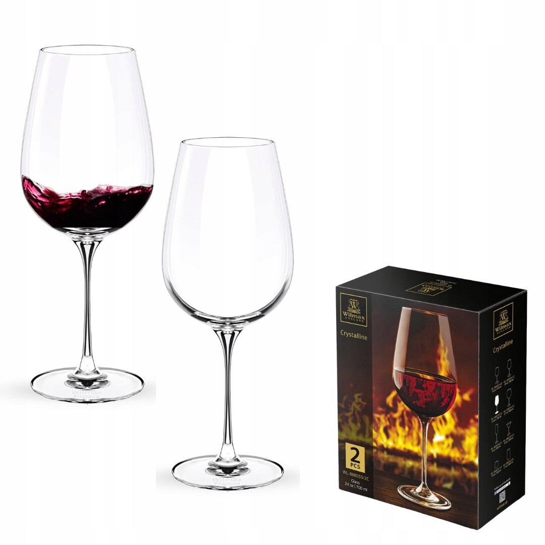 Set 2 Pahare de vin, Wilmax England, 700 ml, Sticla - eMAG.ro