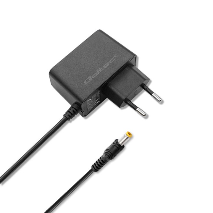 Hálózati adapter, Qoltec, 9W, 9V, 1A, 5.5 x 2.5 - eMAG.hu