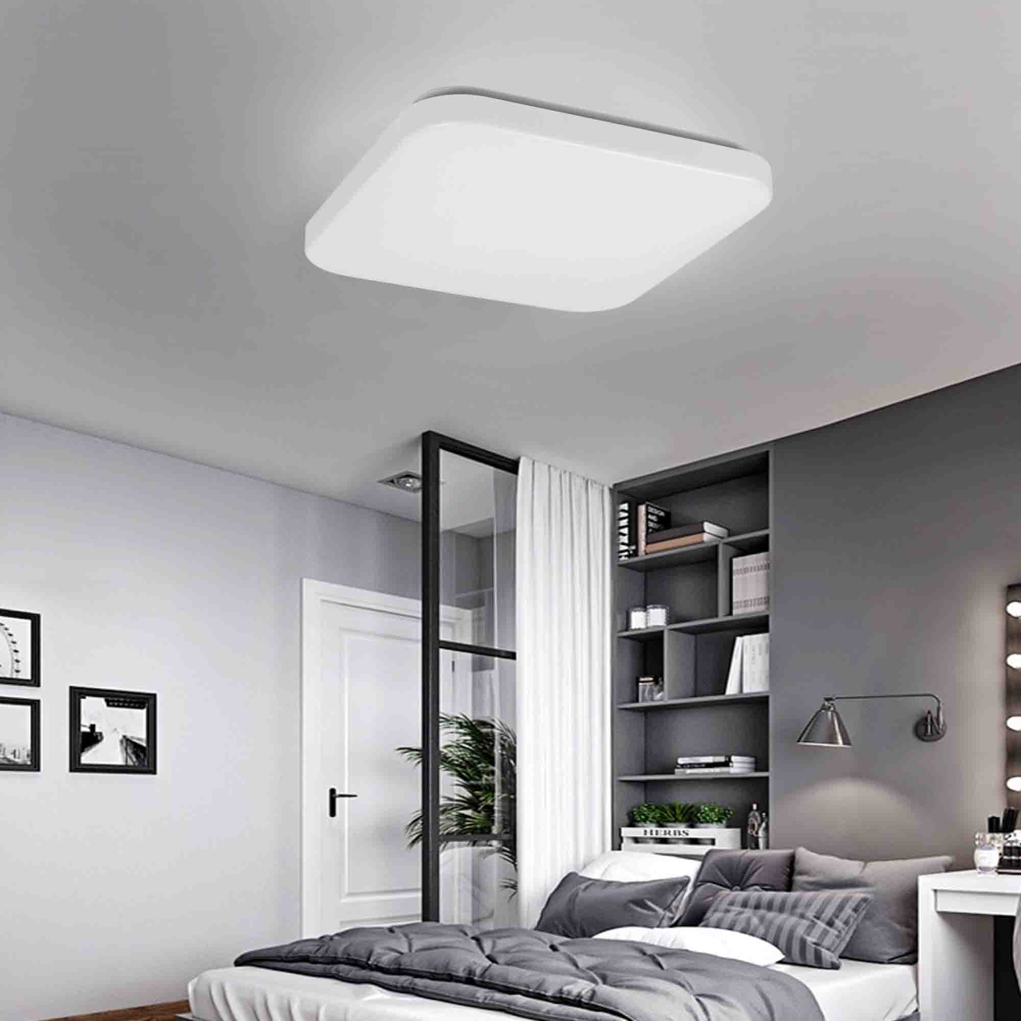 Plafoniera Acrilica, Led Kare, 65W 3IN1, Telecomanda - eMAG.ro