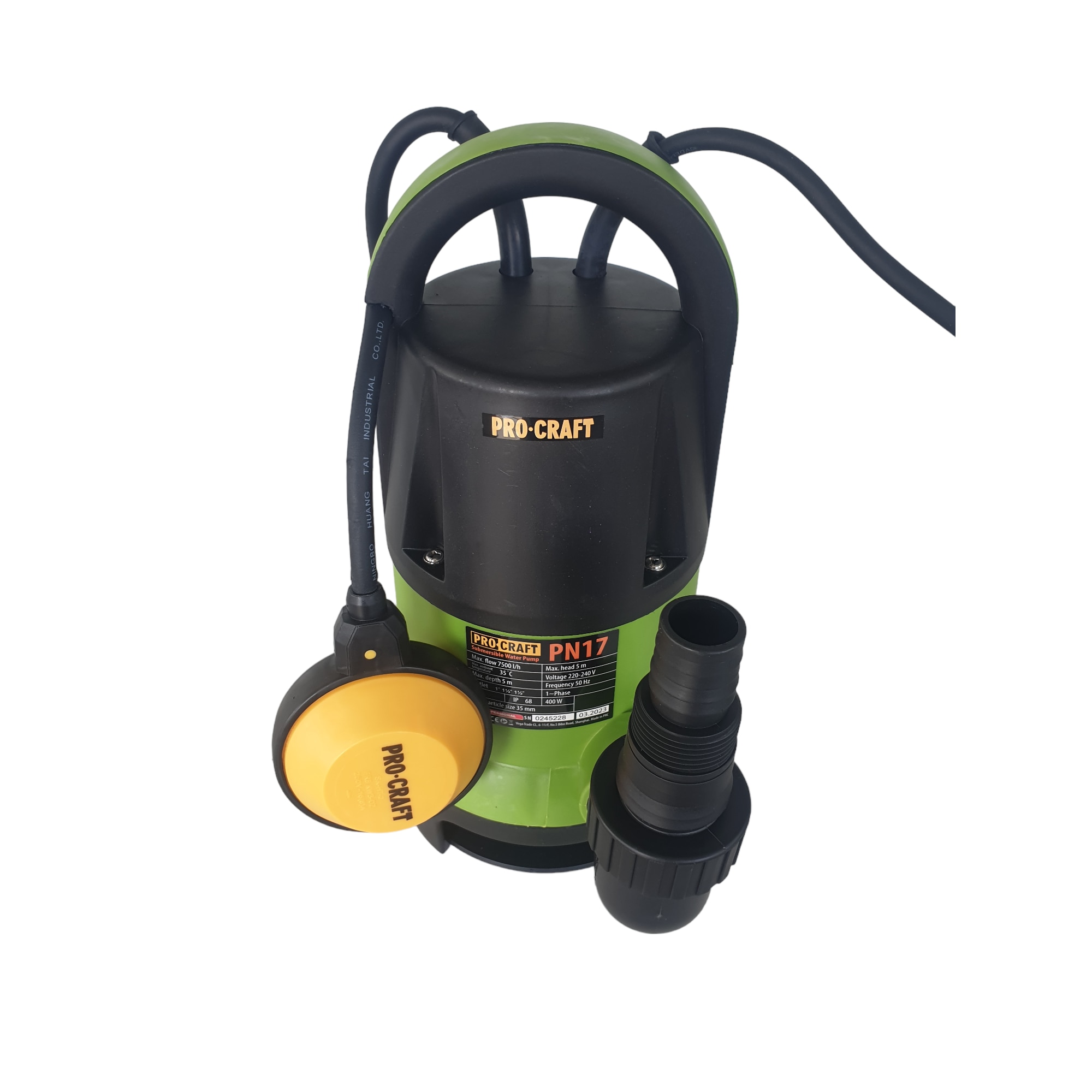 Pompa submersibila apa murdara PN17 PROCRAFT - eMAG.ro