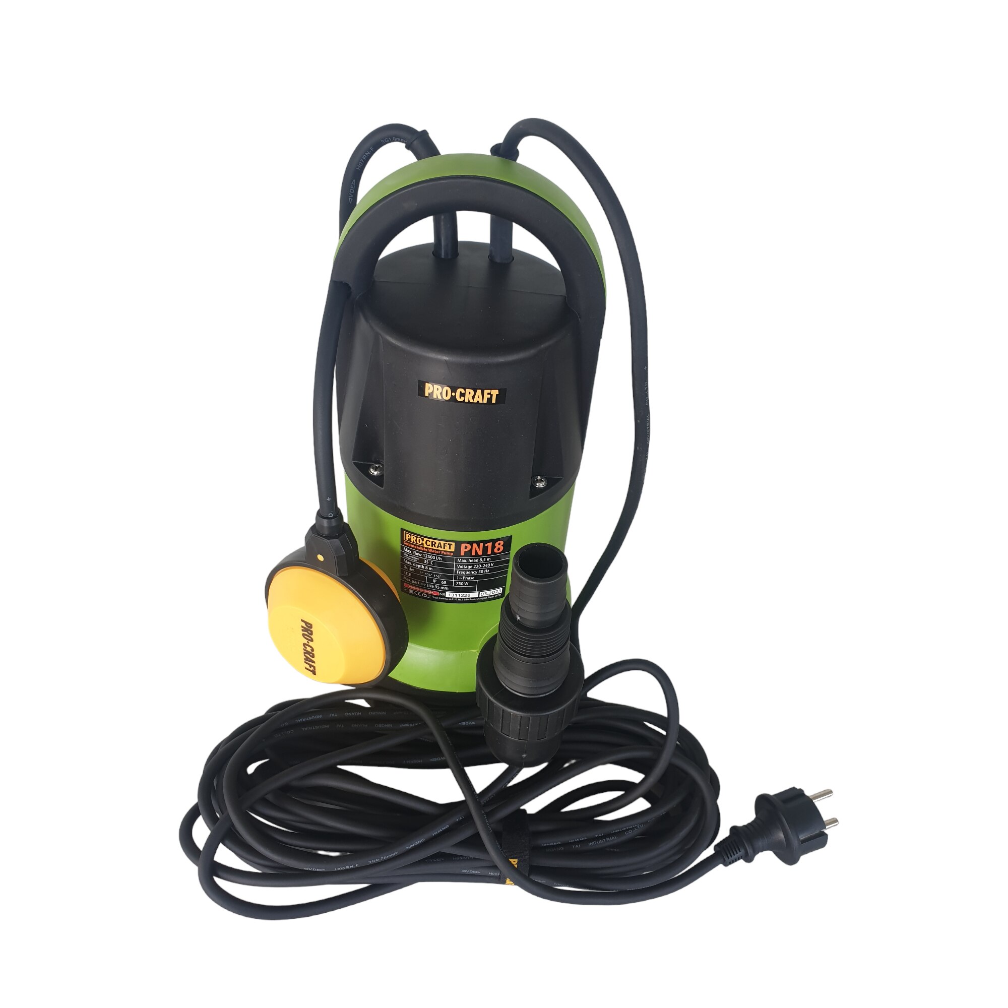 Pompa submersibila apa murdara PN18 PROCRAFT - eMAG.ro