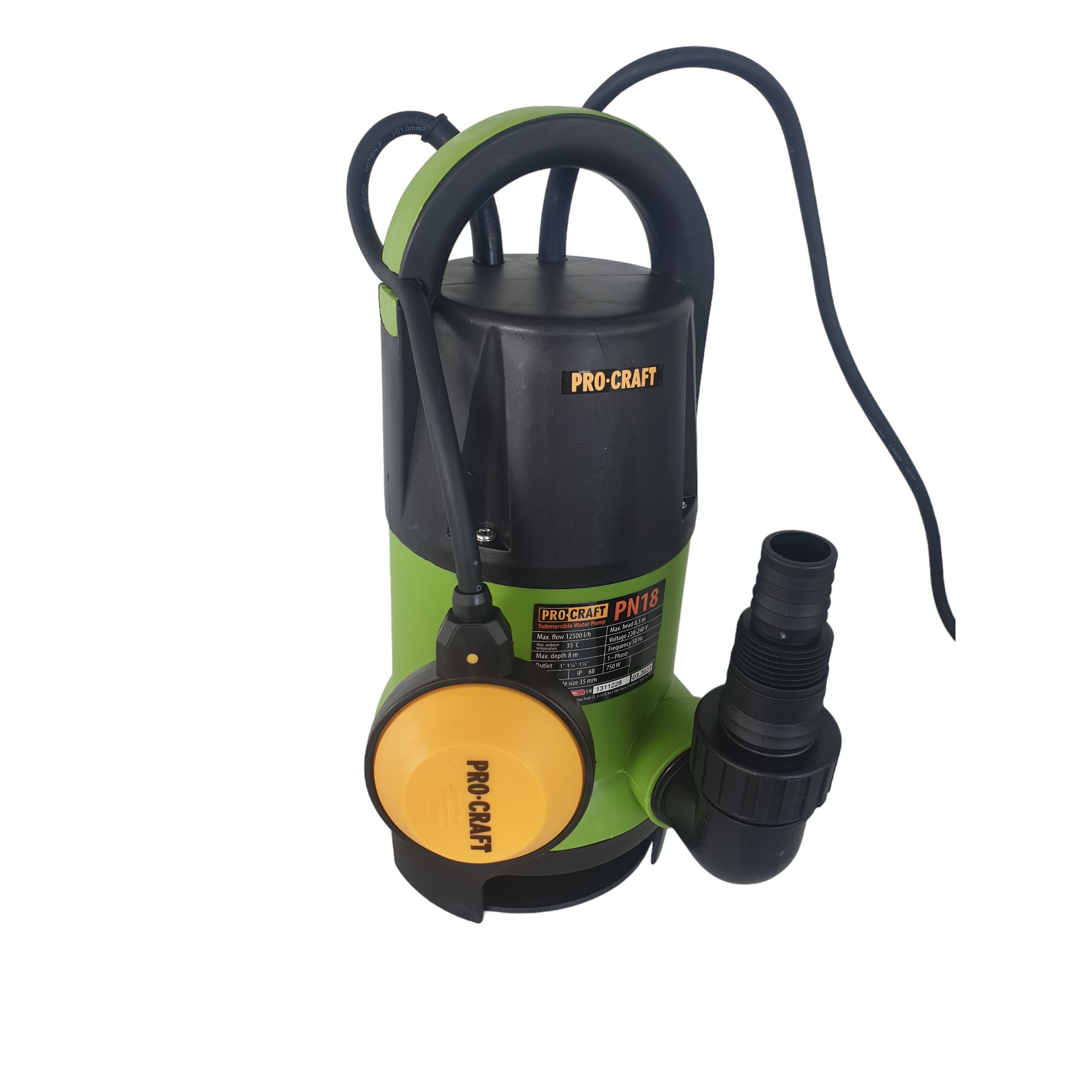 Pompa submersibila apa murdara PN18 PROCRAFT - eMAG.ro