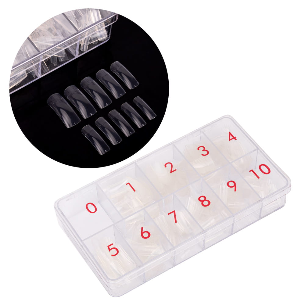 Tipsuri unghii, 500 buc, Durabil, Transparent - eMAG.ro