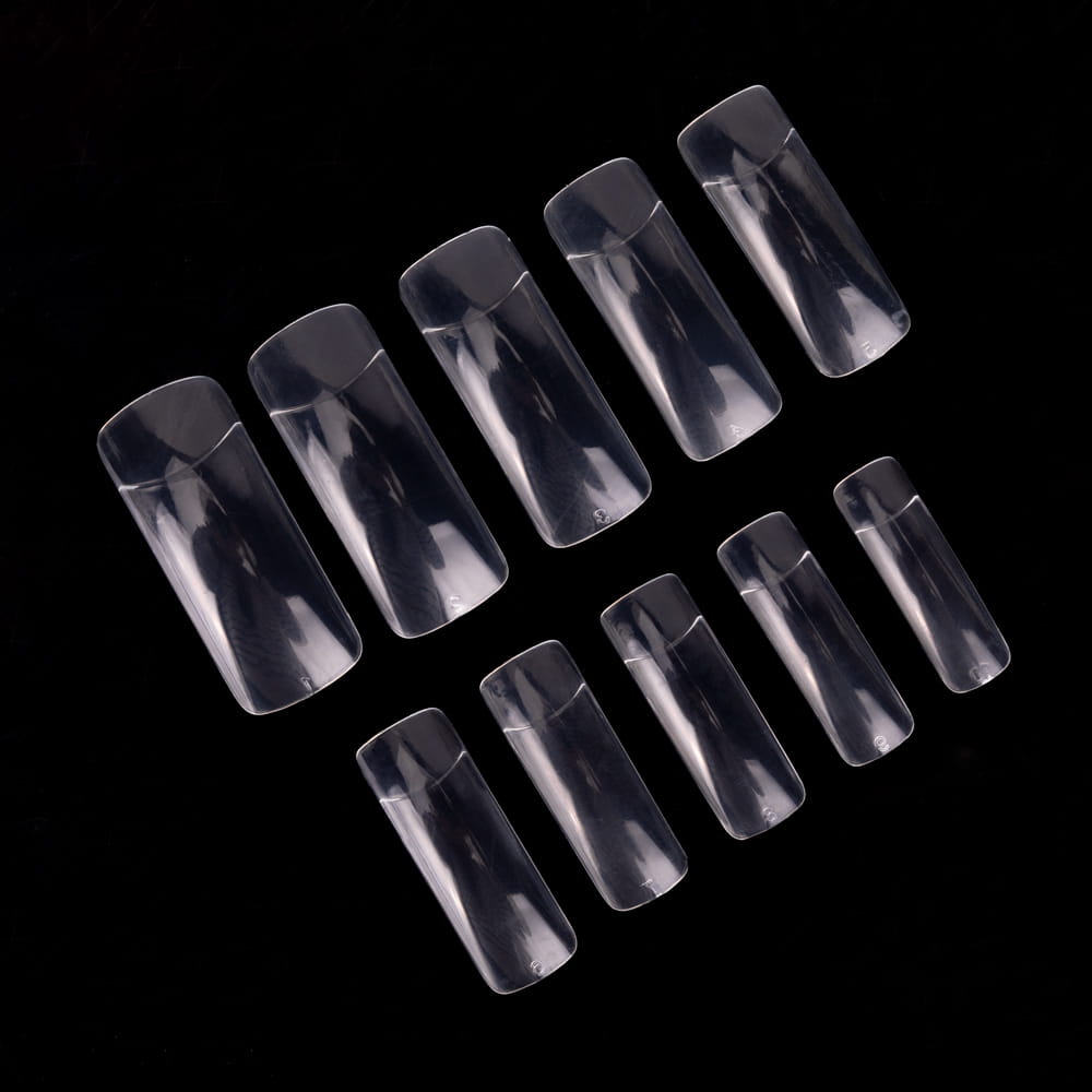 Tipsuri unghii, 500 buc, Durabil, Transparent - eMAG.ro