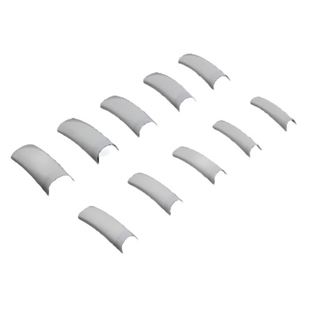 Set Tipsuri Unghi False, Allepaznokcie, 60 bucati, Alb - eMAG.ro