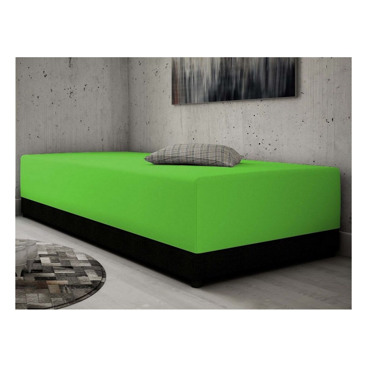 Диван KARINA, Expedo, Suedine 81, Черен, 200x80x40 - eMAG.bg