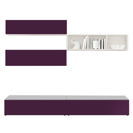 Biblioteca Moderna Clark, Alb/Mov - eMAG.ro