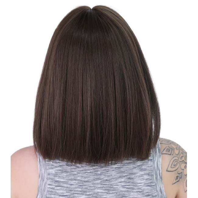 Peruca din par natural Adonia, Buenobia, Castaniu - eMAG.ro