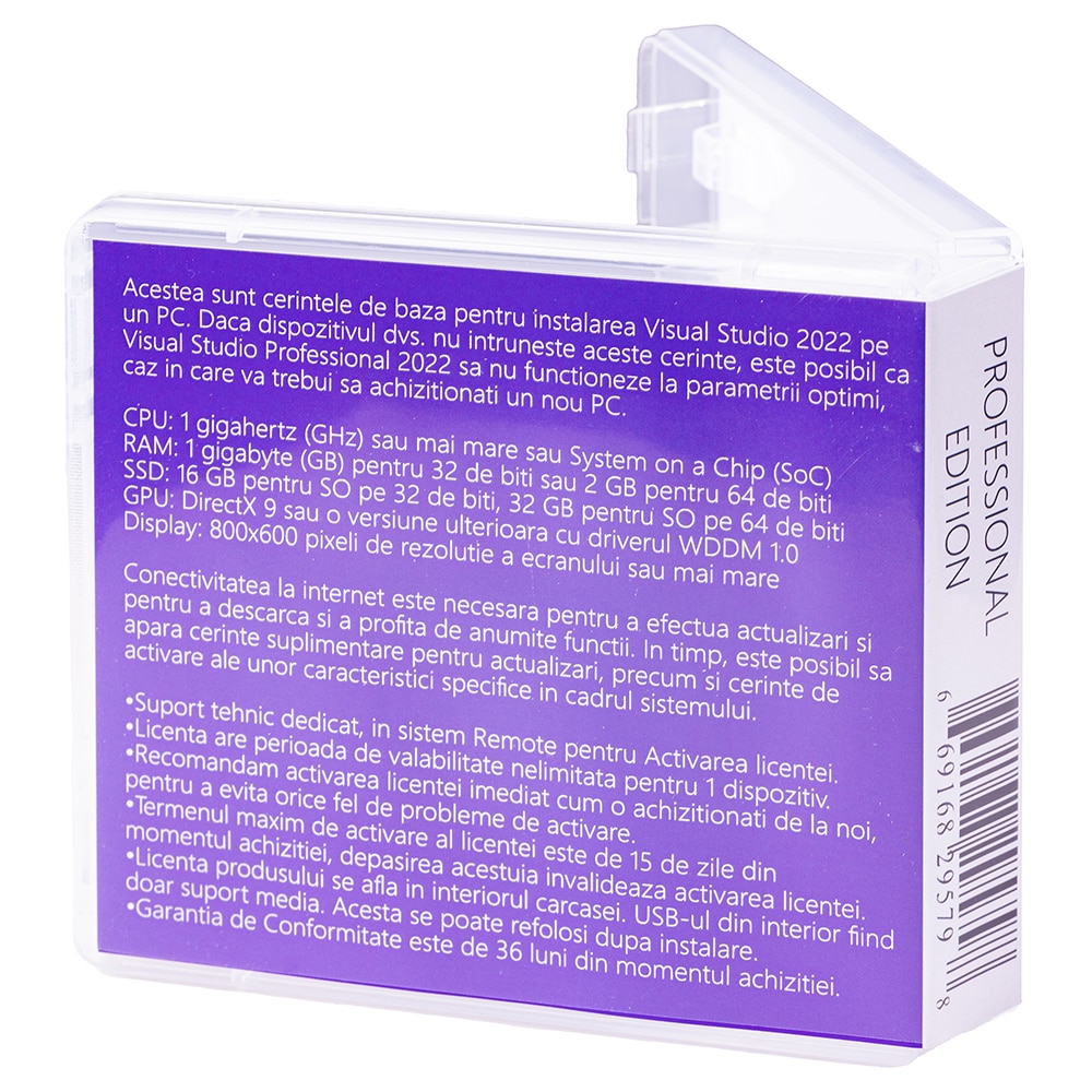 Microsoft Visual Studio Professional 2022, многоезичен, Windows, флаш USB 2.0 - eMAG.bg