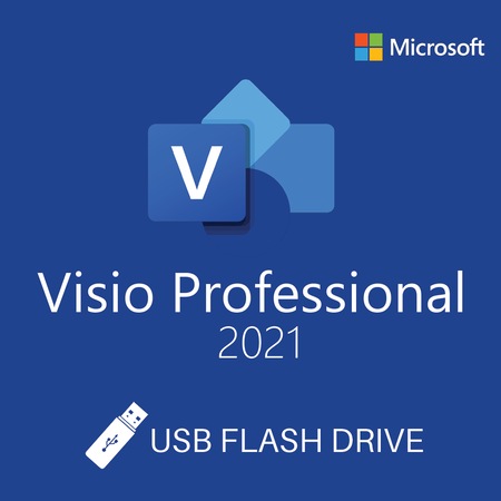 Microsoft Visio Professional 2021, Multilanguage, Windows, Flash USB ...