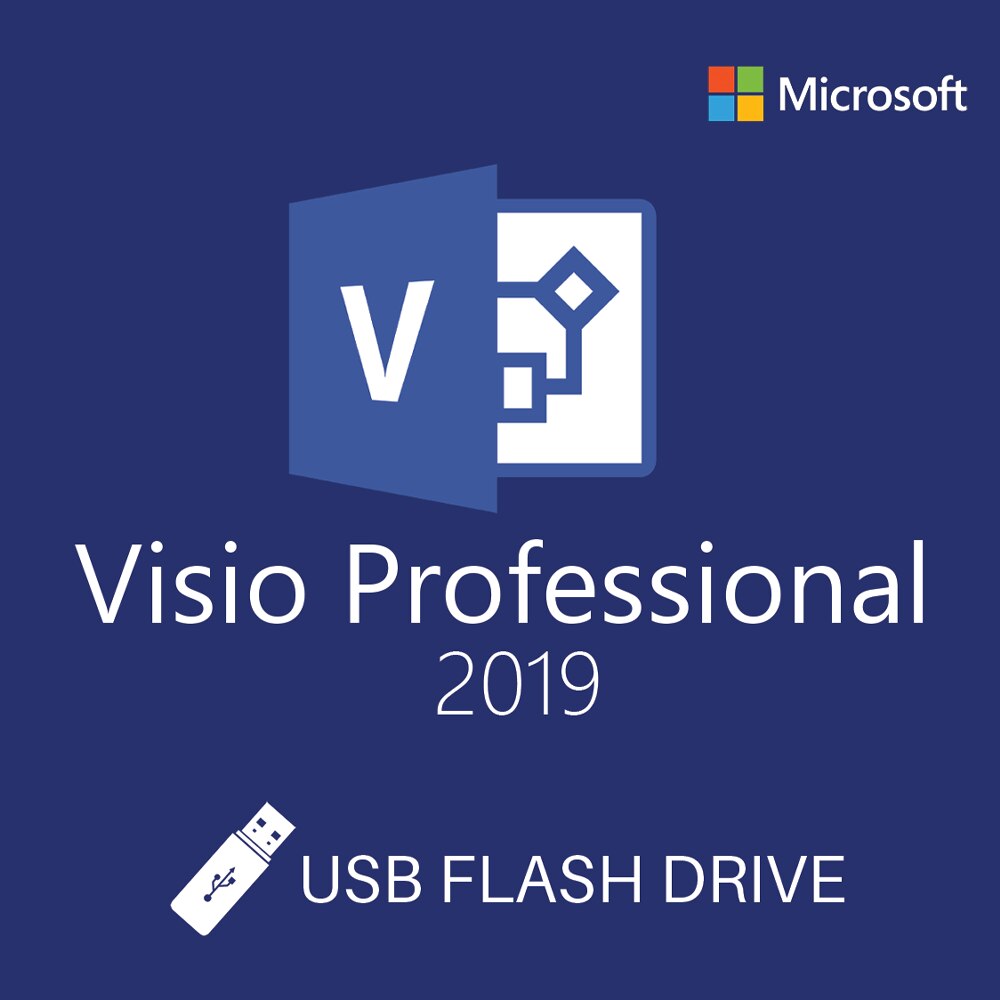 Microsoft Visio Professional 2019, Multilanguage, Windows, Flash USB 2. ...