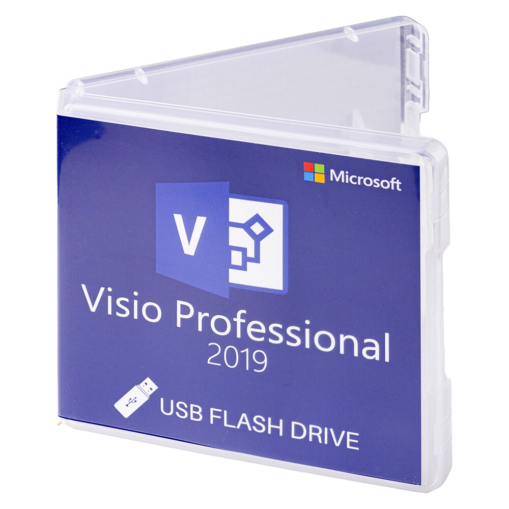 Microsoft Visio Professional 2019, Multilanguage, Windows, Flash USB 2. ...