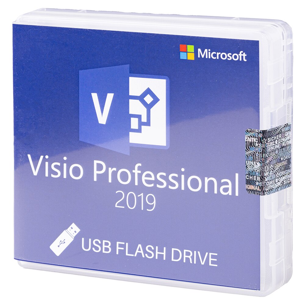 Microsoft Visio Professional 2019, Multilanguage, Windows, Flash USB 2. ...