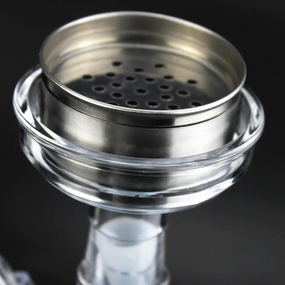 Narghilea portabila, cu lumini led multicolor 32x9,5 cm, Design ...