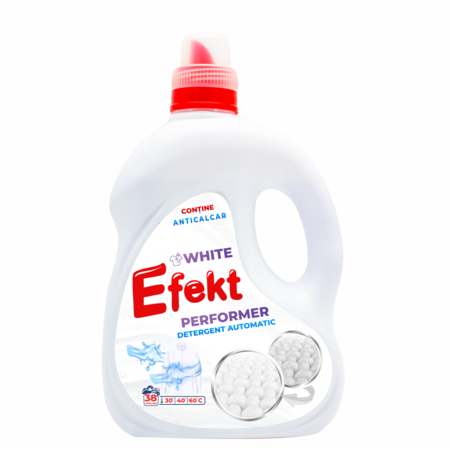 Detergent Lichid gel Efekt Performer, Albe,1330ml, 38 spalari - eMAG.ro