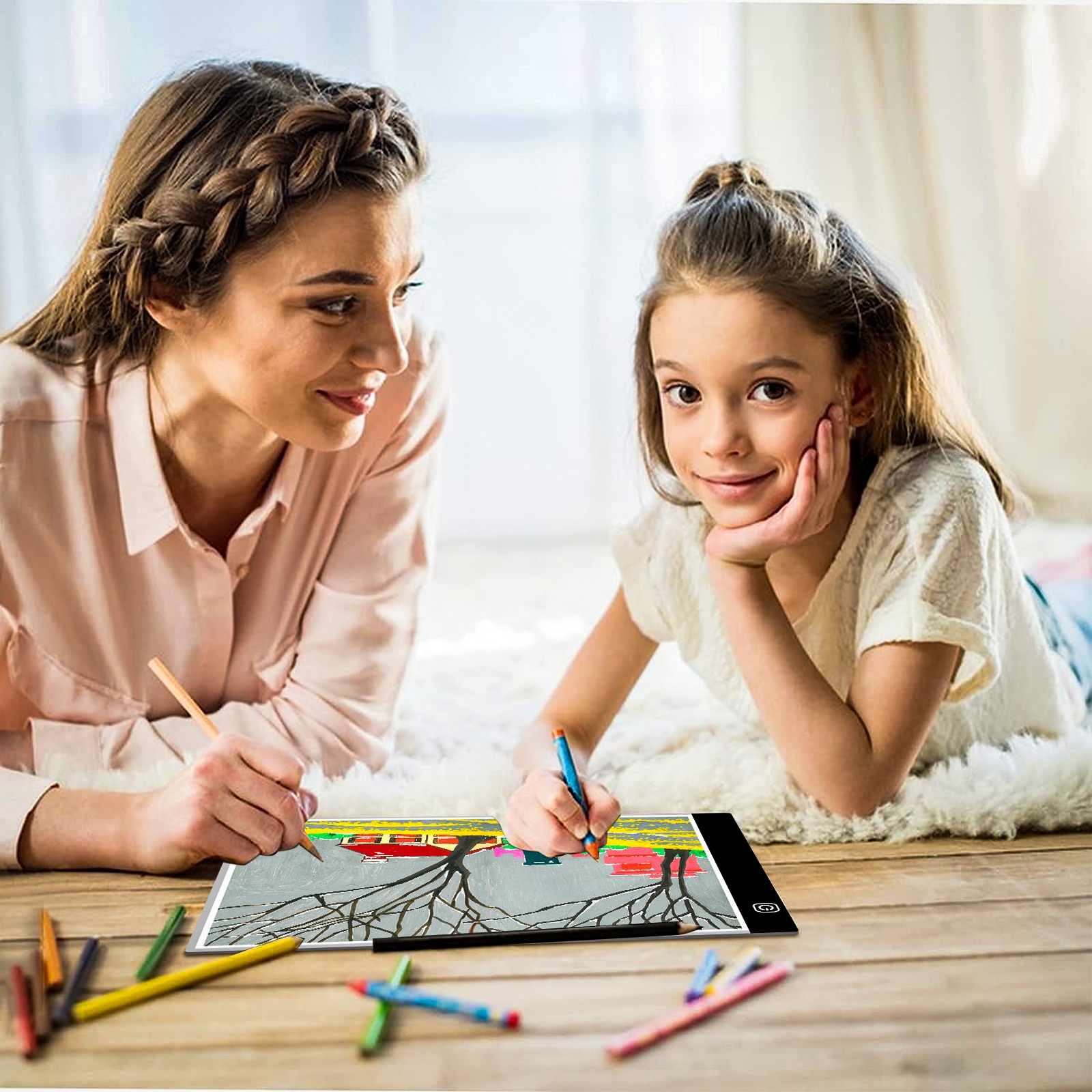 Tableta Grafica LED A4, Dytimeem, D9021, Plansa de desen alimentata ...