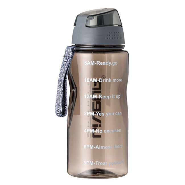 Sticla sport LiveUp capacitate 600 ml, gradata cu mesaje motivationale ...