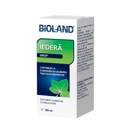 Sirop Iedera Bioland 100 mililitri Biofarm - eMAG.ro