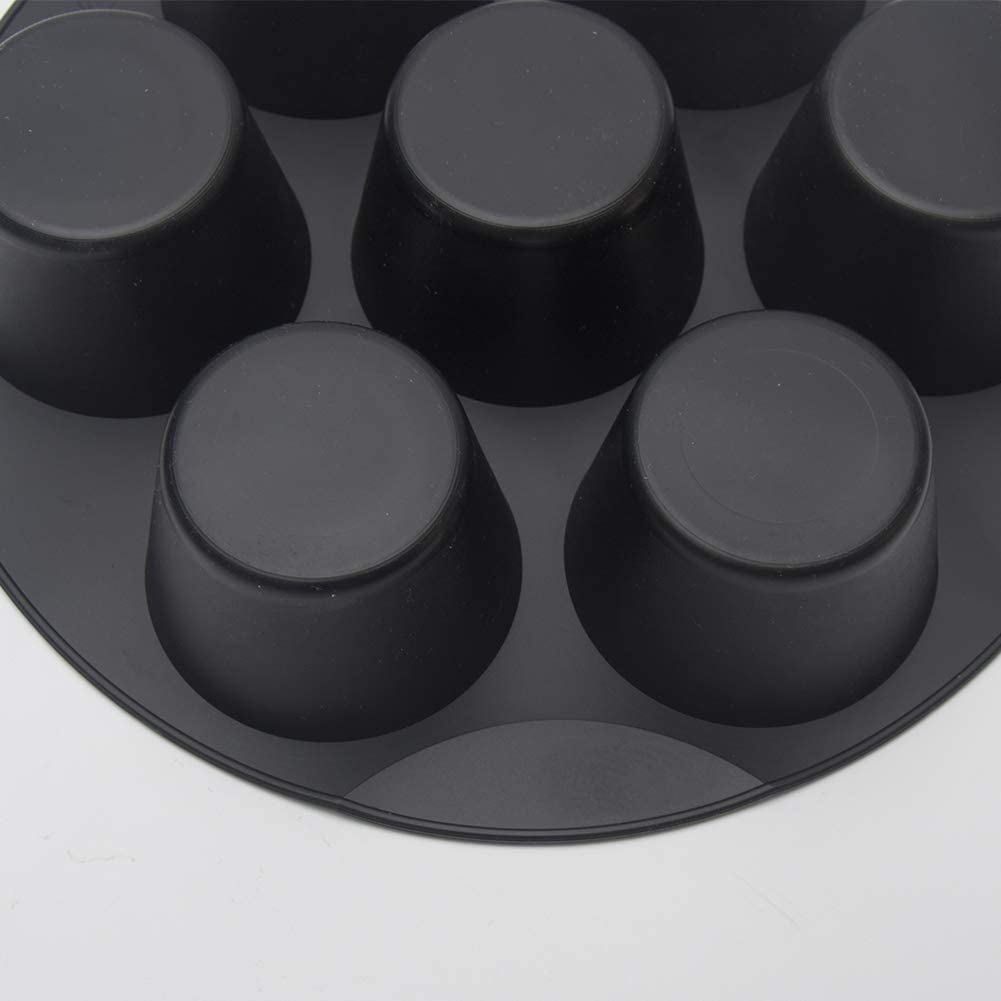 Forma pentru prajituri pentru briose, Silicon, Negru - eMAG.ro